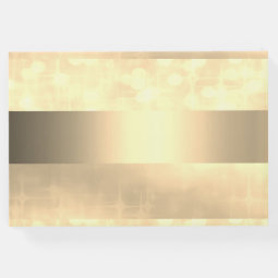 Gold Guest Book | Zazzle