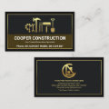 Gold Handyman Tools Letter C Logo, Construction Business Card | Zazzle