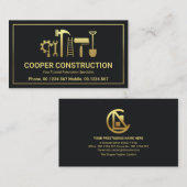 Gold Handyman Tools Letter C Logo, Contractor Business Card | Zazzle