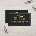 Gold Handyman Tools Letter C Logo, Contractor Business Card | Zazzle
