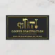 Gold Handyman Tools Letter C Logo, Contractor Business Card | Zazzle