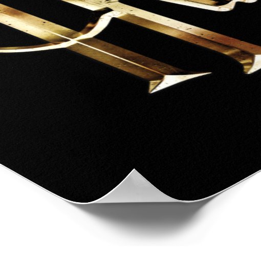 Gold Harry Potter Logo Poster | Zazzle