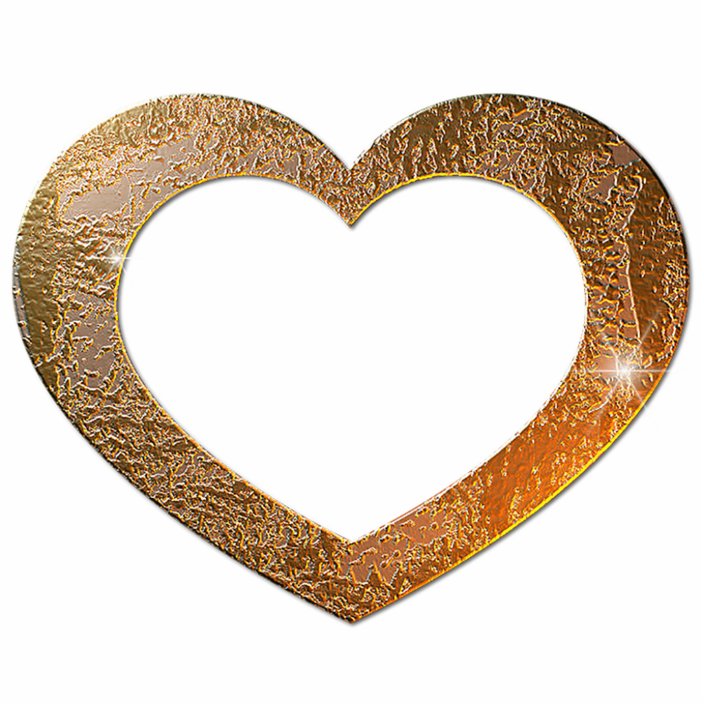 Gold Heart Frame Cutout | Zazzle.com