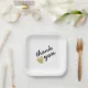 Gold Heart Simple Sincere Thank You Paper Plates | Zazzle