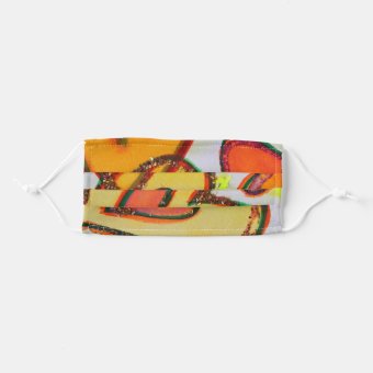 Gold Hearts Inspirational Art Custom Face Masks | Zazzle