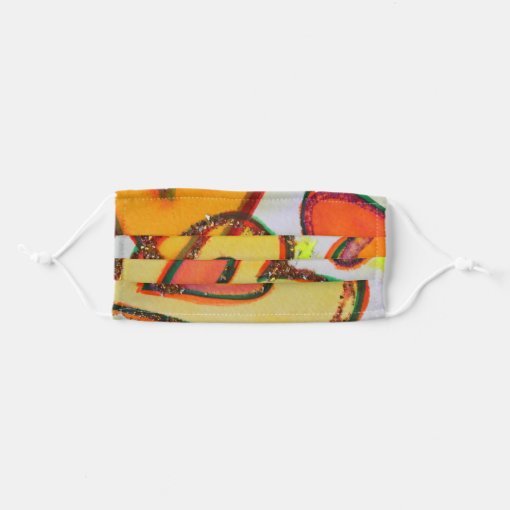 Gold Hearts Inspirational Art Custom Face Masks | Zazzle
