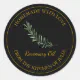 Gold Homemade Rosemary Oil Label | Black | Zazzle