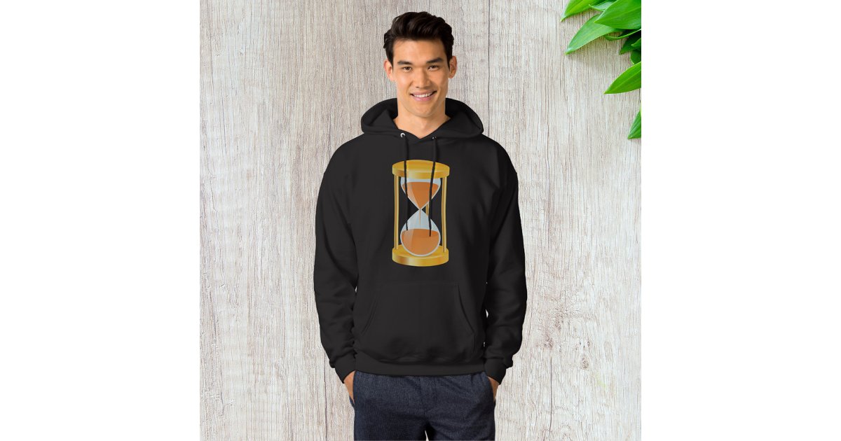 Gold Hourglass Timer Mens Hoodie | Zazzle