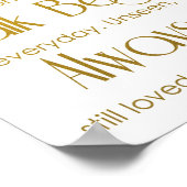 Gold In Loving Memory Wedding Sign | Zazzle