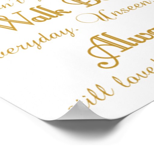 Gold In Loving Memory Wedding Sign | Zazzle