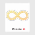 Gold Infinity Autism Symbol Vinyl Sticker | Zazzle