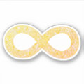 Gold Infinity Autism Symbol Vinyl Sticker | Zazzle