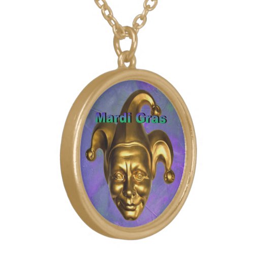 Gold Jester Gold Plated Necklace | Zazzle