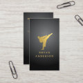 Gold Kickboxing - Karate Business Card | Zazzle
