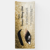 Gold Lashes Eye Banner | Zazzle