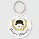 Gold Laurel Wreath Beefeater PhD Graduation Cap Keychain | Zazzle