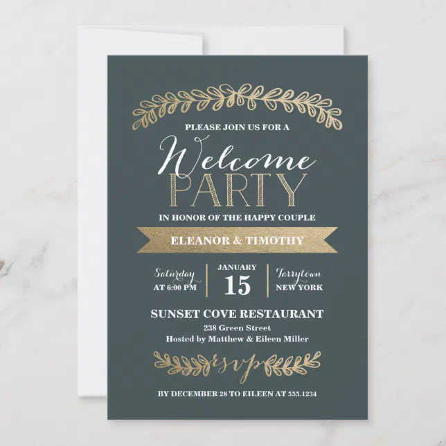 Wedding welcome party invitation wording 60 photos - Astyledwedding.com