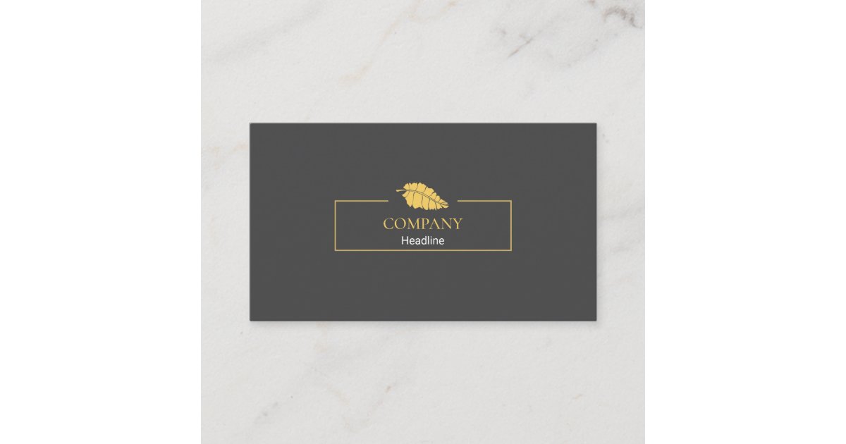 Gold Leaf Business Card | Zazzle
