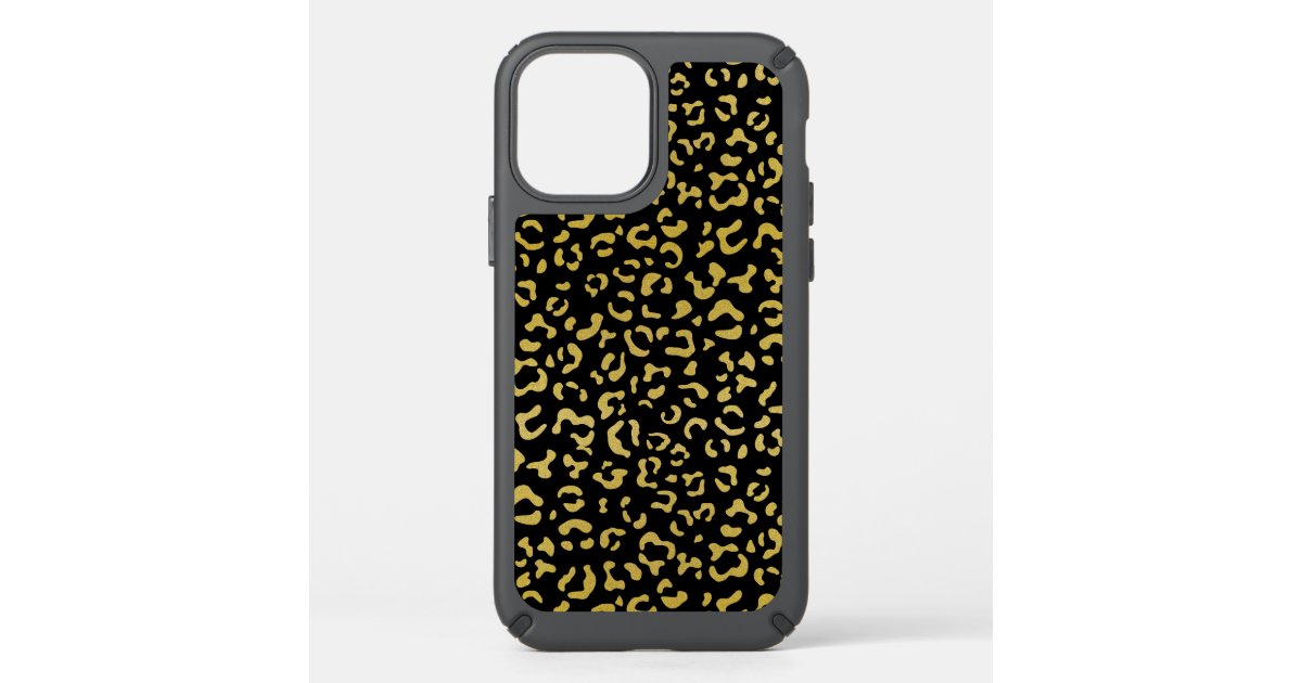 Gold Leopard, Gold Glitter, Leopard Pattern Speck iPhone 12 Case | Zazzle