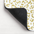 Gold Leopard, Gold Glitter, Leopard Print Mouse Pad | Zazzle