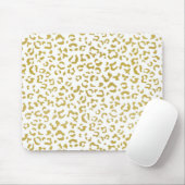 Gold Leopard, Gold Glitter, Leopard Print Mouse Pad | Zazzle