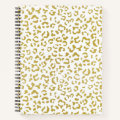 Gold Leopard, Gold Glitter, Leopard Print Notebook | Zazzle