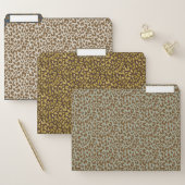 Gold Leopard Print Multicolors File Folder | Zazzle
