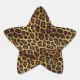 Gold Leopard Print Star Sticker | Zazzle