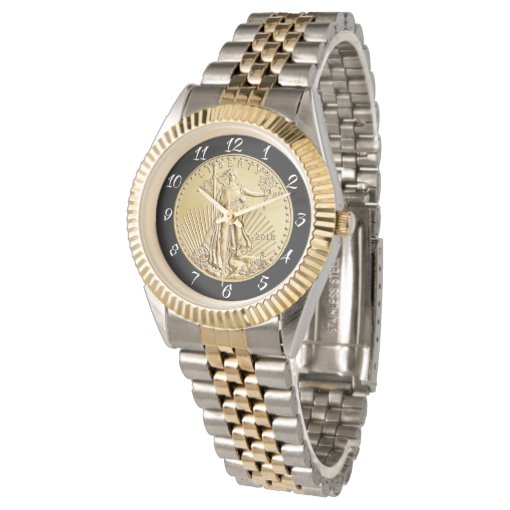 GOLD LIBERTY COIN COIN WATCH | Zazzle