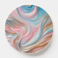 Gold Light Blush Pink Blue Opal Marble Art Pattern PopSocket | Zazzle