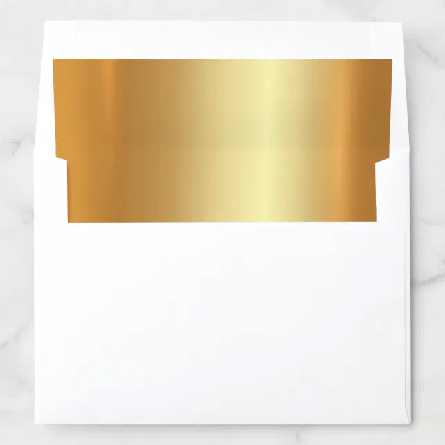 Gold Light Modern Elegant Glamour Template Envelope Liner | Zazzle