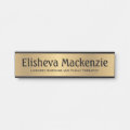Gold LMFT Therapist Office Door Sign Name Plate | Zazzle