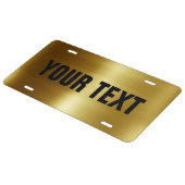 Gold Looking License Plate | Zazzle