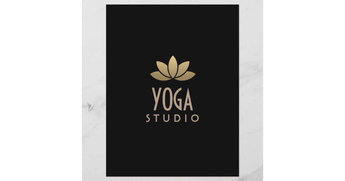 Gold Lotus Flower Flyer | Zazzle