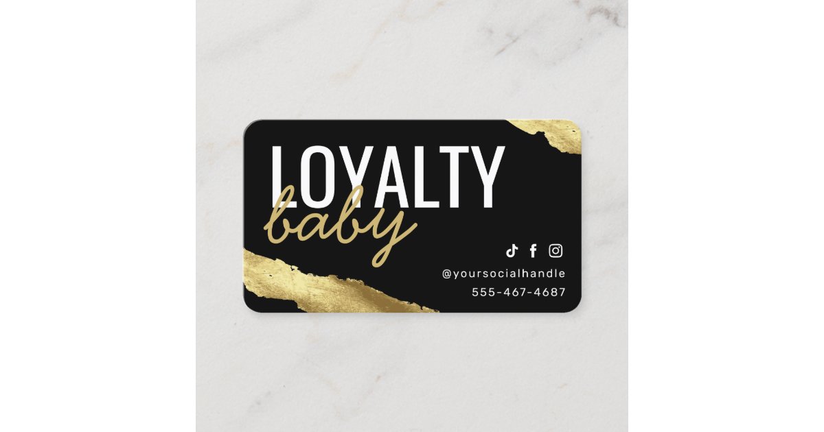 Gold Loyalty Card | Zazzle