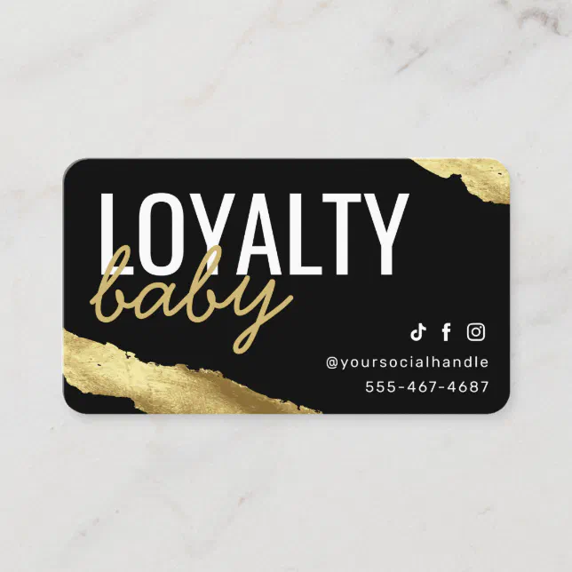Gold Loyalty Card | Zazzle