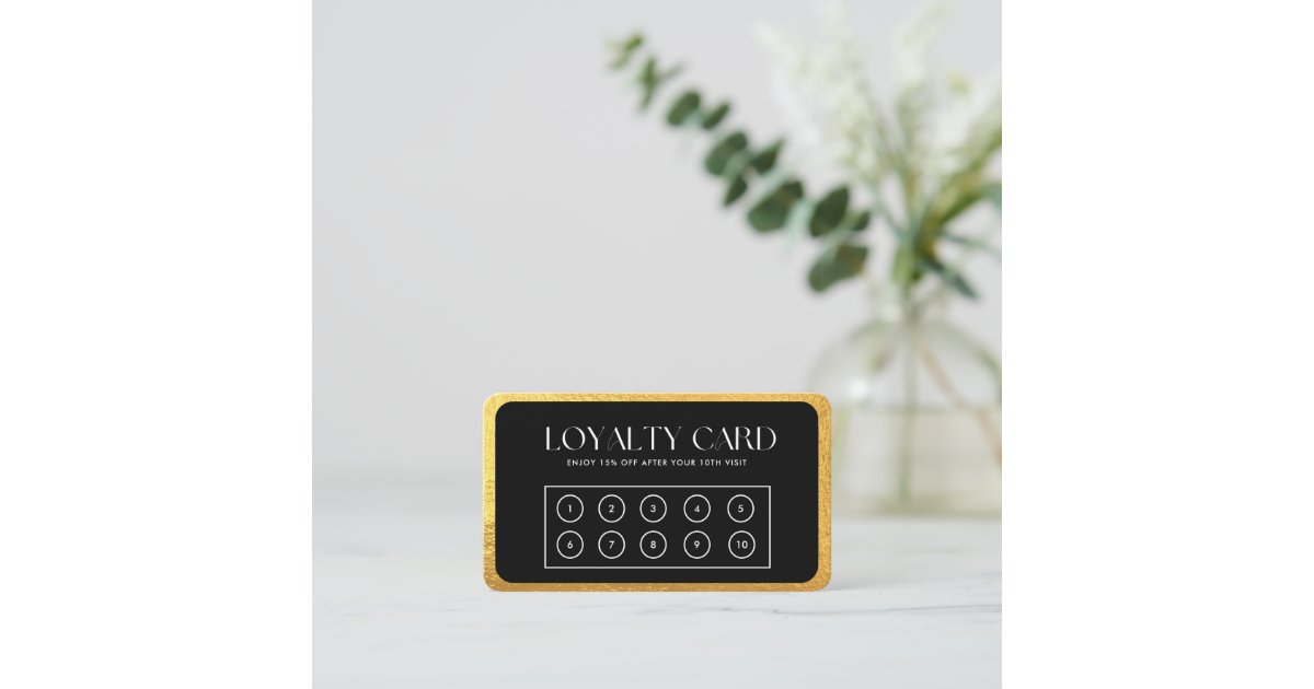 Gold Loyalty Card | Zazzle