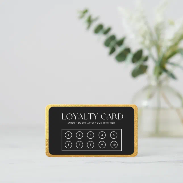 Gold Loyalty Card | Zazzle