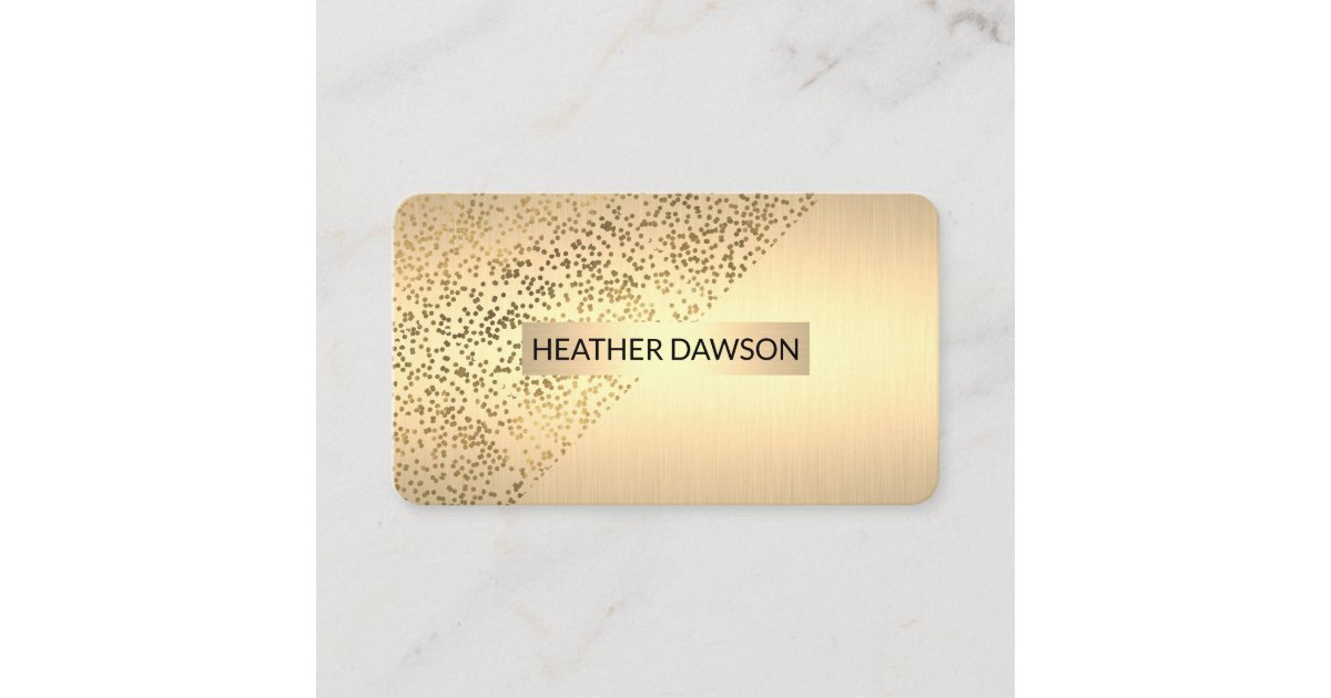 Gold Lux Business Card | Zazzle