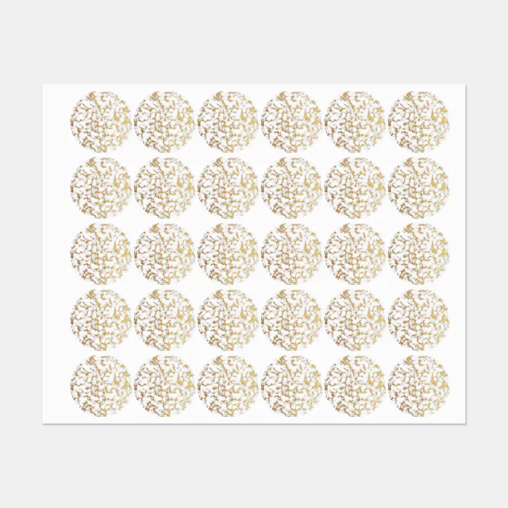 Gold Marble Foil Texture Labels | Zazzle