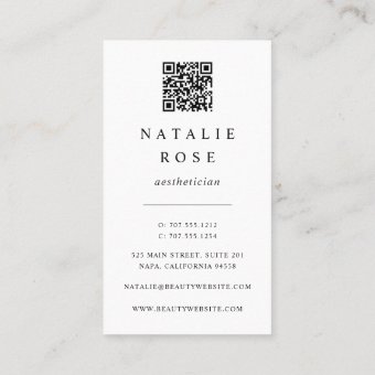 Gold Marquee Vertical QR Code Business Card | Zazzle