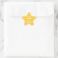 Gold Math Star Student Star Sticker | Zazzle