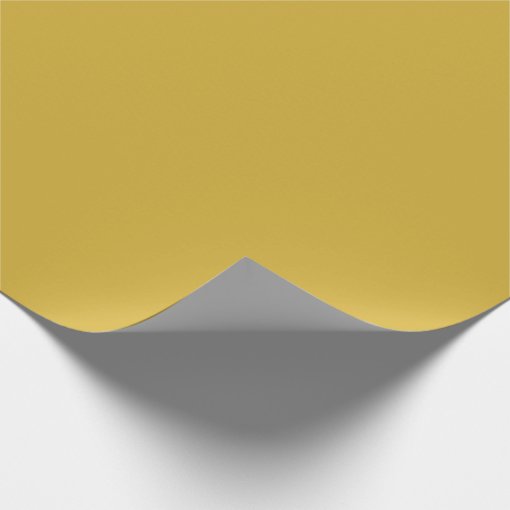 Gold Matte Wrapping Paper | Zazzle