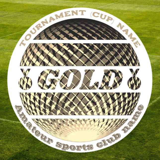 Gold medal, 1st place winner Sticker | Zazzle