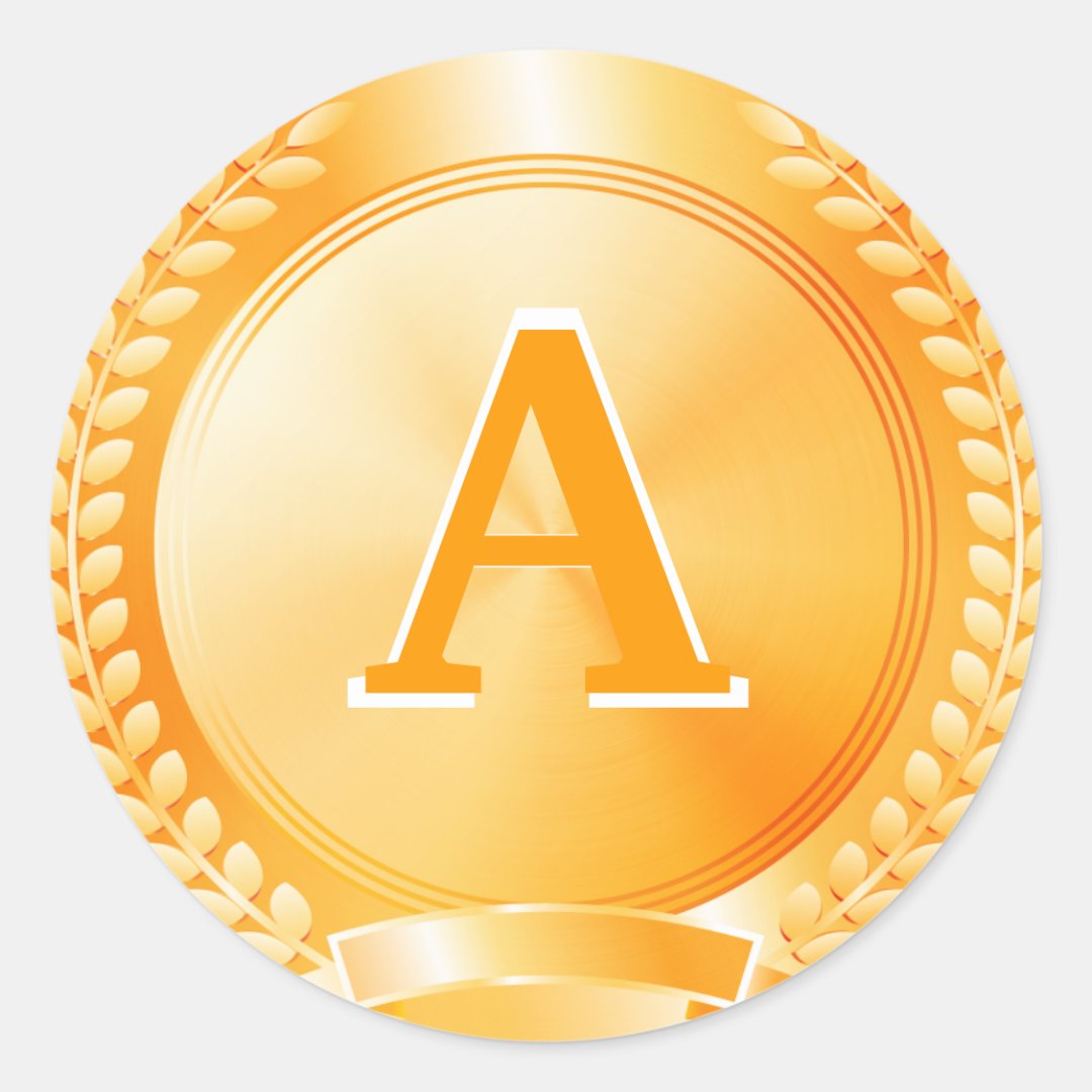 Gold Medal of Honor Classic Round Sticker | Zazzle