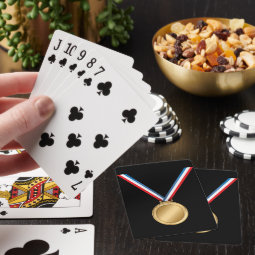 Gold Medal Playing Cards | Zazzle
