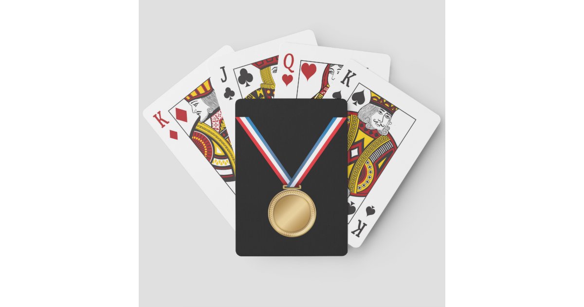 Gold Medal Playing Cards | Zazzle