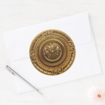 Gold Medallion Sticker | Zazzle