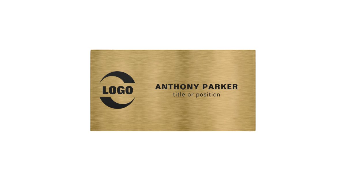 Gold Metal Background Door Sign | Zazzle