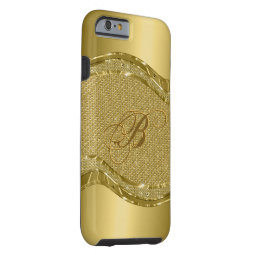 Gold Metallic And Diamonds Print Pattern Case-Mate iPhone Case | Zazzle